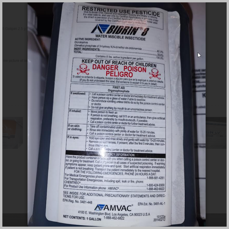 RUP Bidrin 8 Insecticide Gallon – Agcare Products