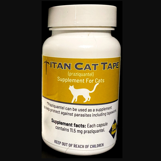 Titan Cat Tape Tapeworm Capsules - 10 count – Agcare Products
