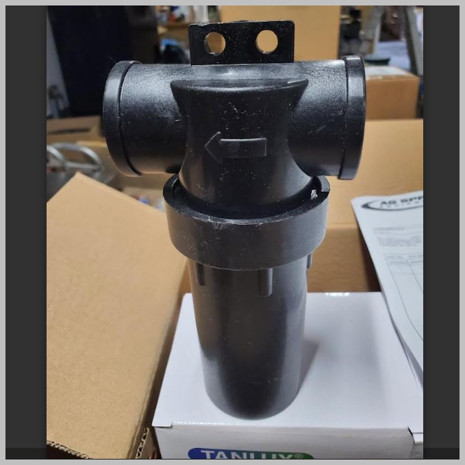 1" Black Poly Line Strainer, 40 mesh screen – Agcare Products