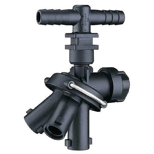 TEEJET THREE WAY NOZZLE BODY W/ 3/4" HOSE BARB ELBOW SO Special Order ...