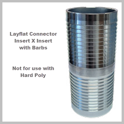 Steel 4" Coupling with Barbs for Layflat Connection – Agcare Products