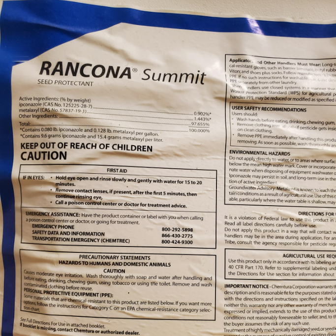 Rancona Summit Seed Protectant 2.5 gallon jug Clearance EPA 400-570 ...