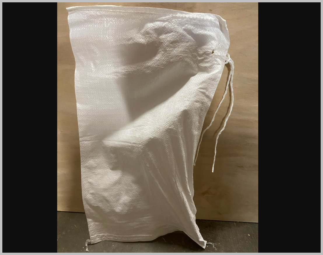 Poly Sand Bag White 14" x 26" with tie strings – Agcare Products