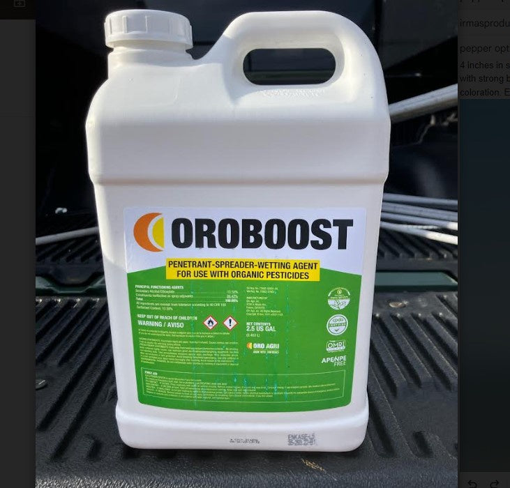 Oroboost Penetrant Spreader Wetting Agent OMRI Organic 2.5 gal – Agcare ...