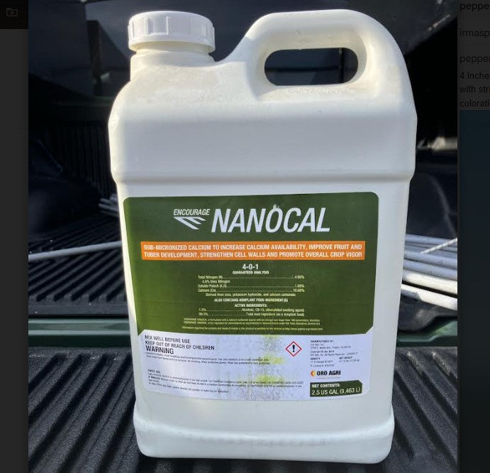 Encourage Nanocal 4-0-1 2.5 gal 10% Calcium 4% Nitrogen – Agcare Products