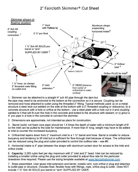 Faircloth 2" Skimmer – Agcare Products