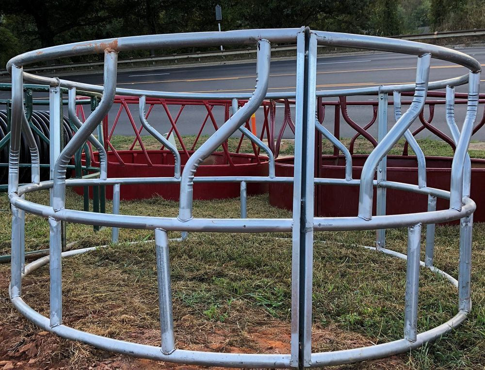 Round Bale Galvanized Open Economy Hay Feeder – Agcare Products