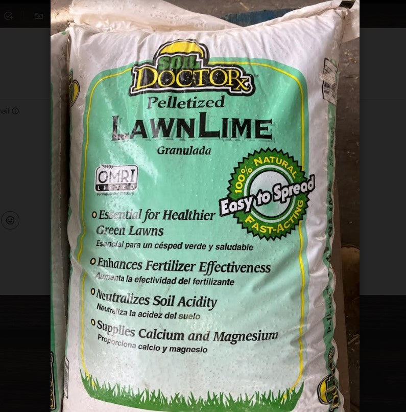 Lime Pelletized Dolomitic 40# OMRI Organic Soil Doctor – Agcare Products