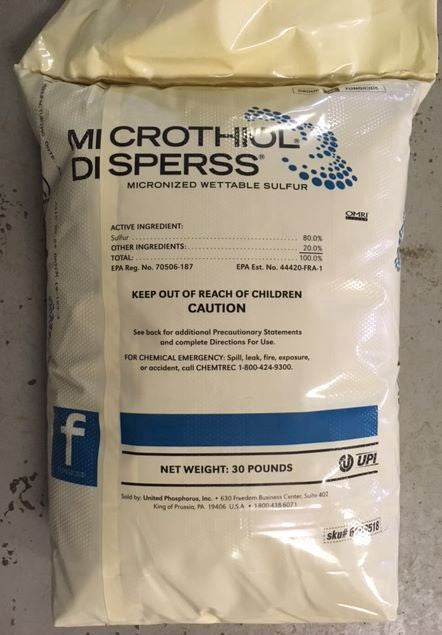 Microthiol Disperss Sulfur 30# – Agcare Products