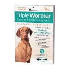 Dewormer Dog Triple Wormer 2 Tablets For Dogs 25# plus – Agcare Products